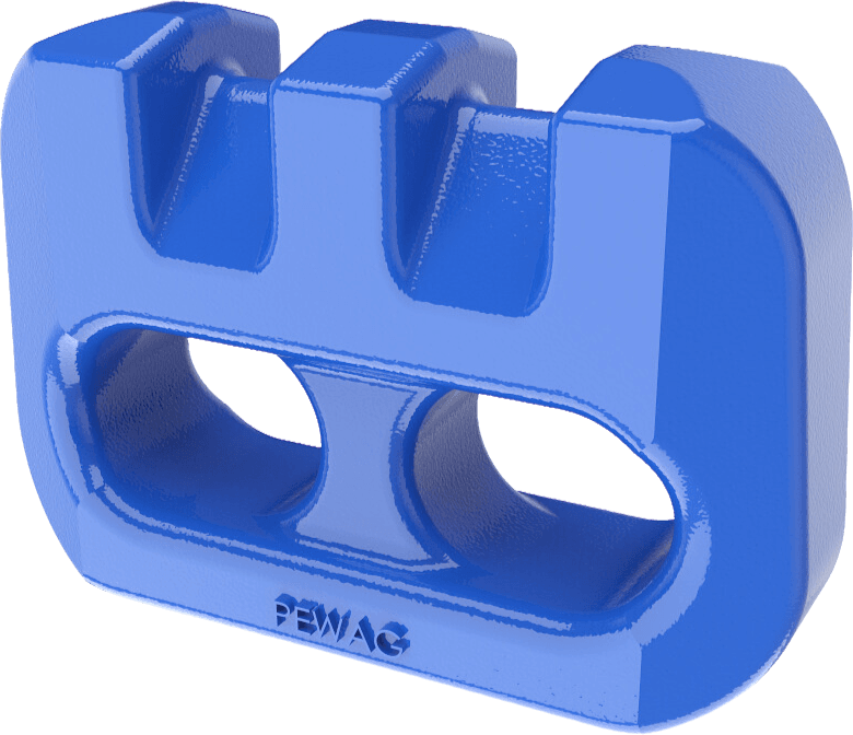 Construction Wheel Loader Pewag Spike Link Chain